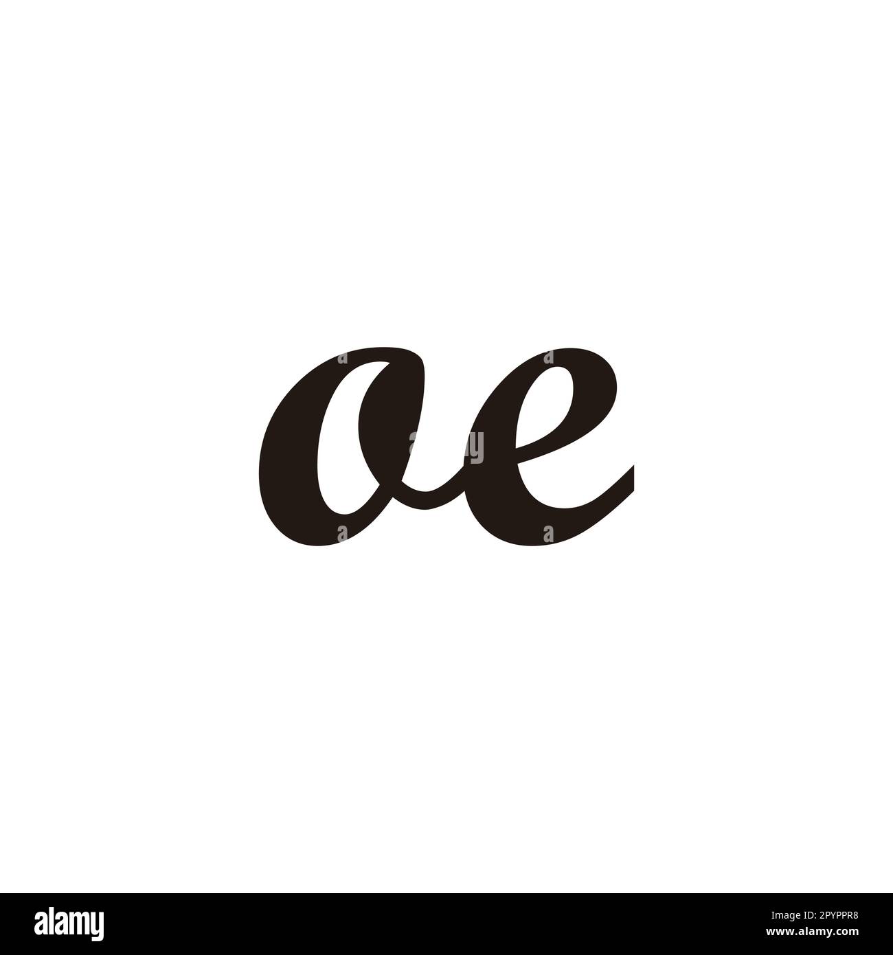 Letter oe connect geometric symbol simple logo vector Stock Vector ...