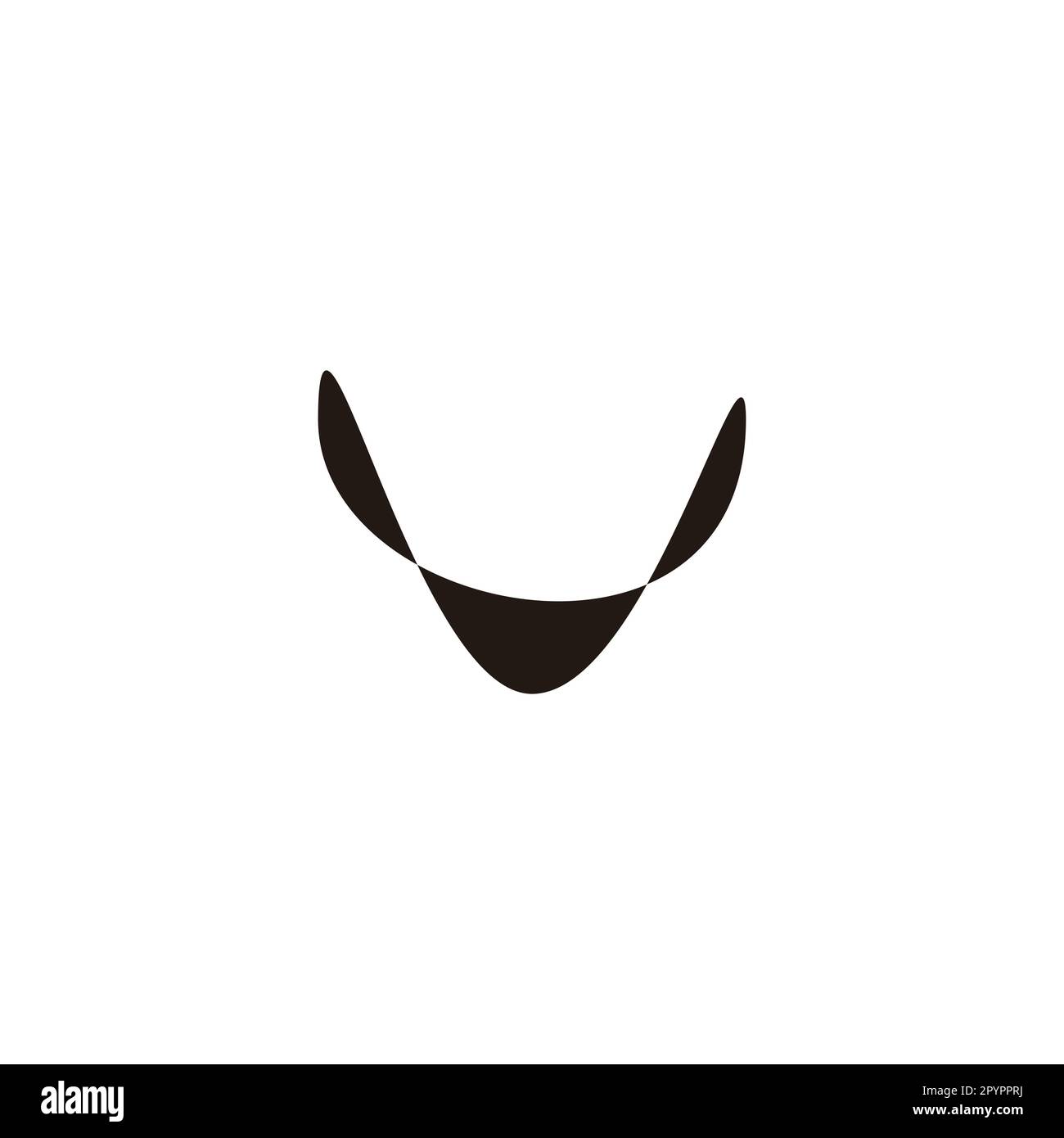 Letter v pencil geometric symbol simple logo vector Stock Vector Image ...