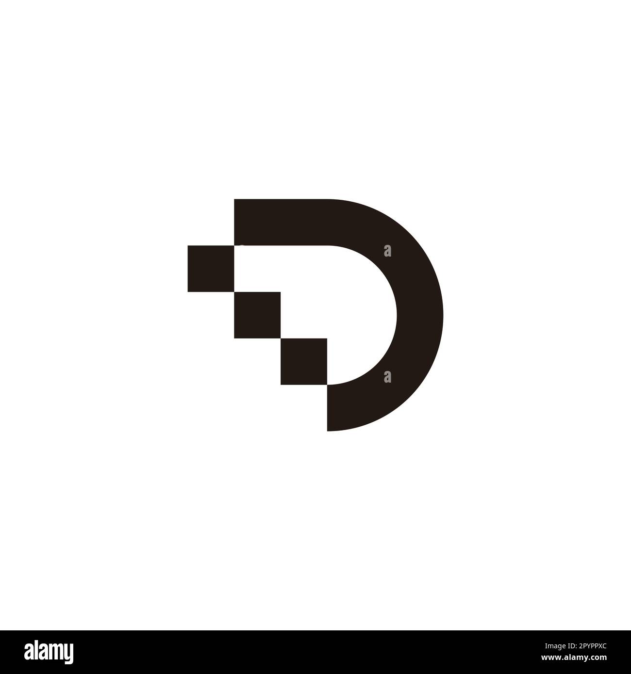 Letter D stairs, building geometric symbol simple logo vector Stock Vector Image & Art - Alamy