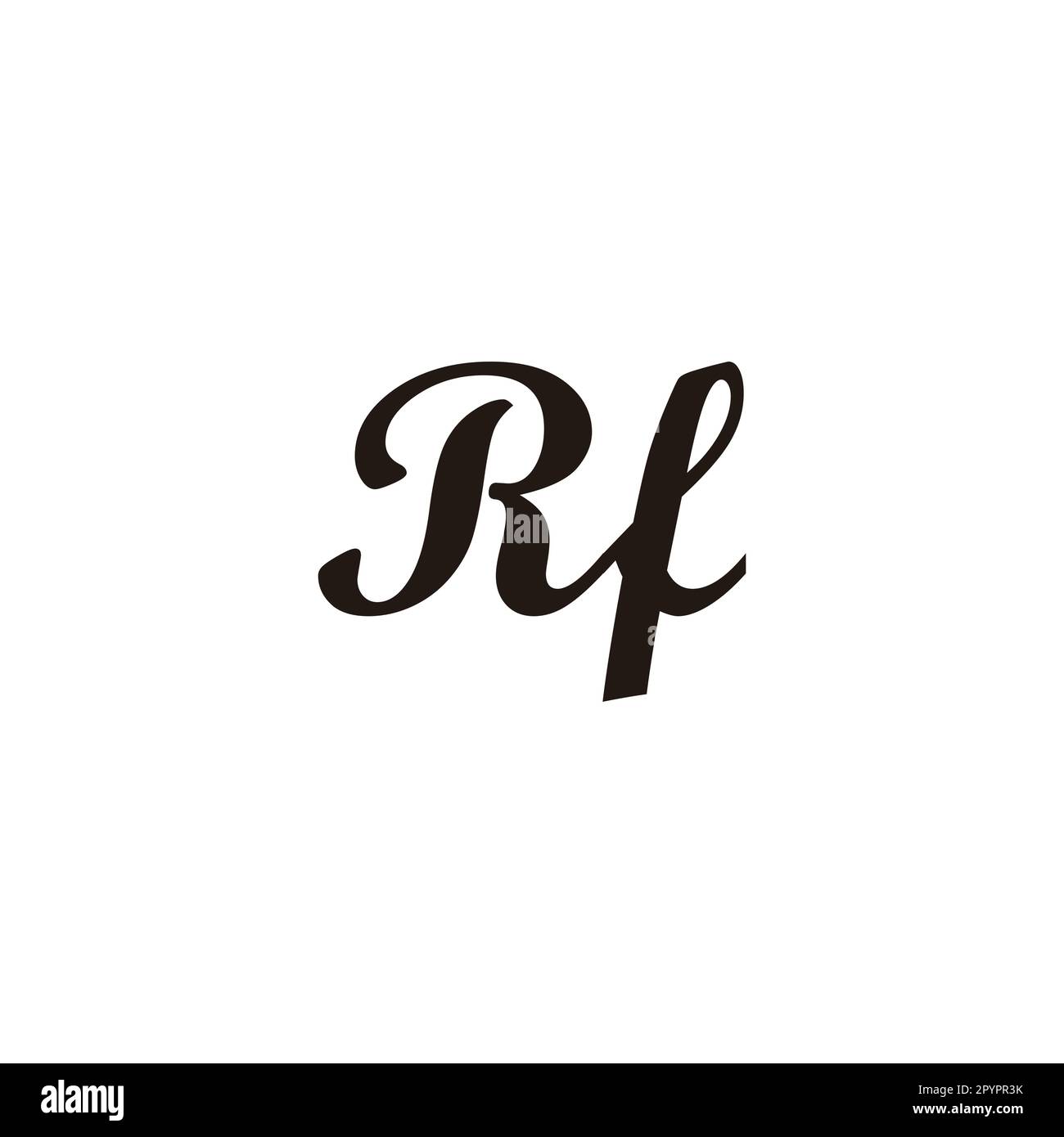 Letter Rf connect geometric symbol simple logo vector Stock Vector ...