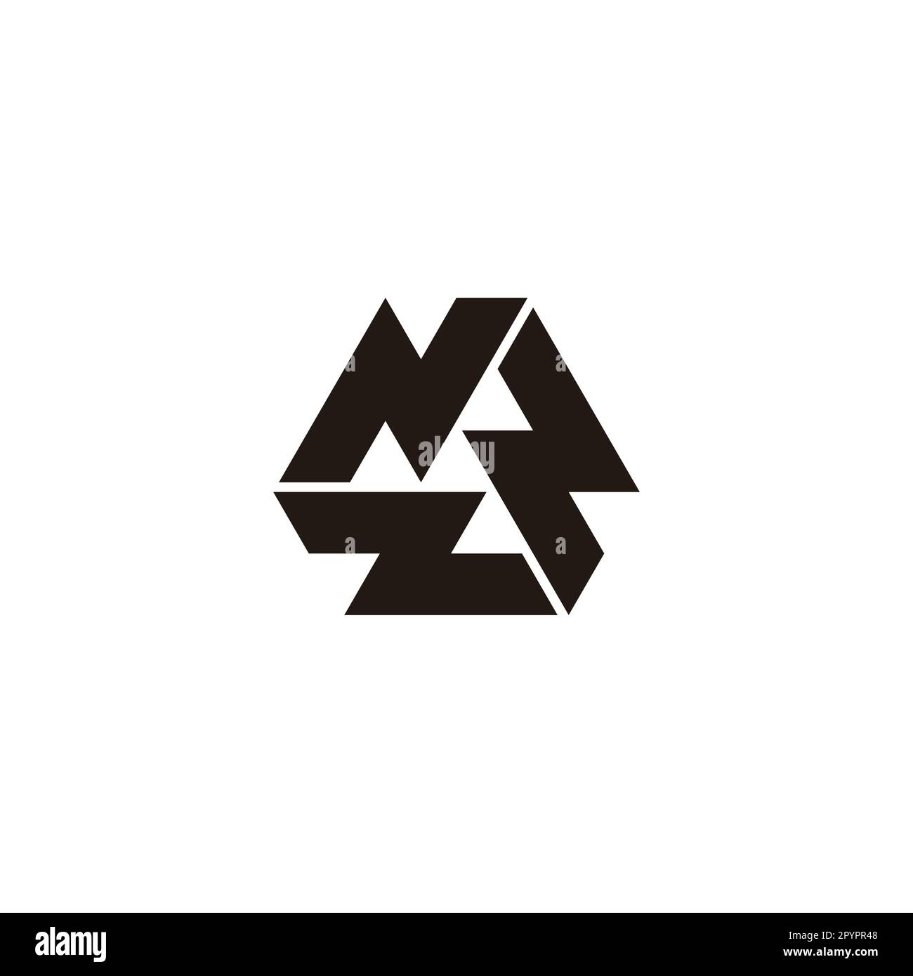 Three letter N, triangle geometric symbol simple logo vector Stock Vector Image & Art - Alamy