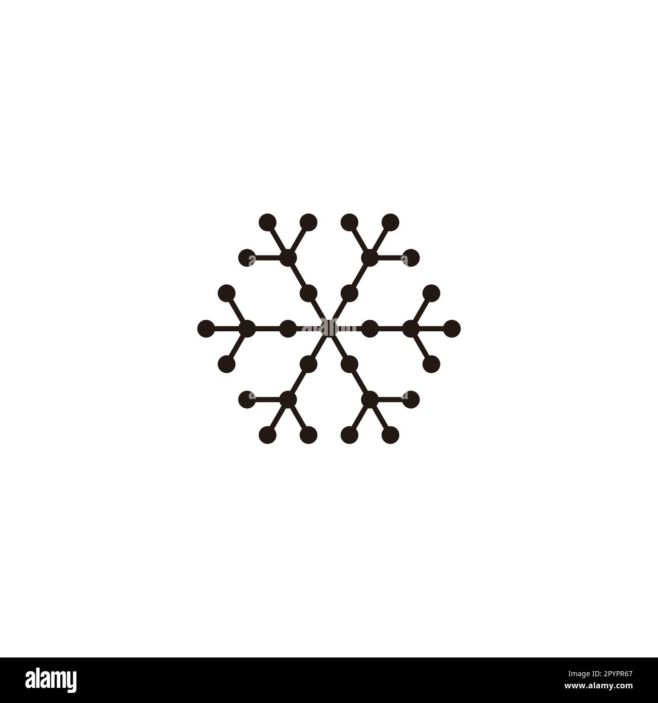 Snowflake flower vector vectors hi-res stock photography and images - Alamy