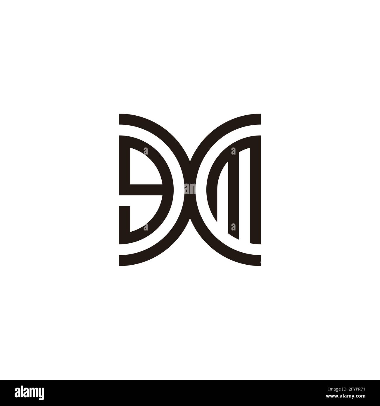 Letter gxm curve geometric symbol simple logo vector Stock Vector Image ...