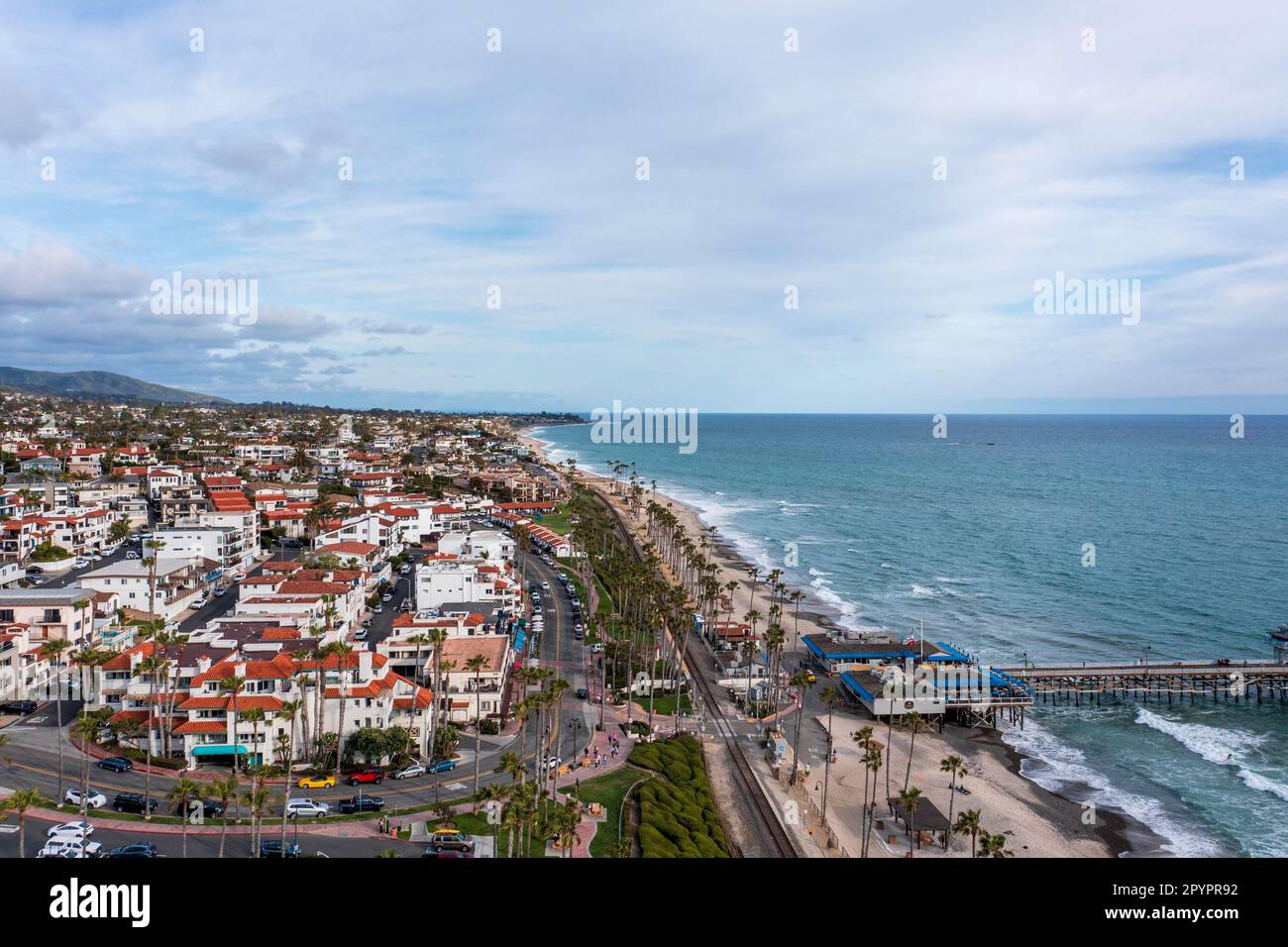 May 4, 2023, San Clemente, California, USA: Aerial view of San Clemente ...
