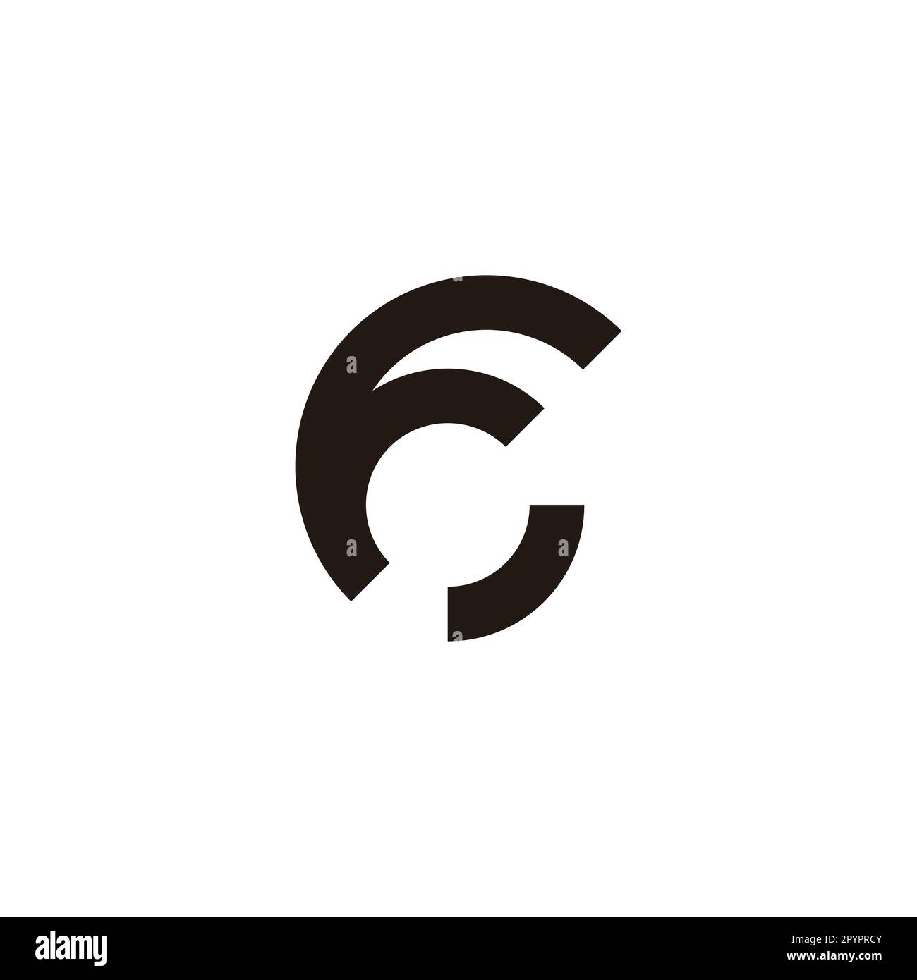 Letter F and G unique geometric symbol simple logo vector Stock Vector ...