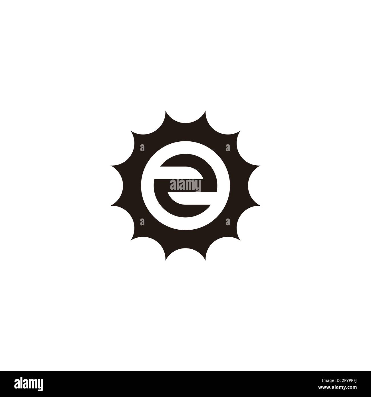 Number 2 in sun geometric symbol simple logo vector Stock Vector Image ...