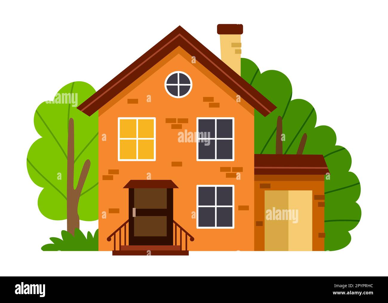 Stairs house building home Stock Vector Images - Alamy