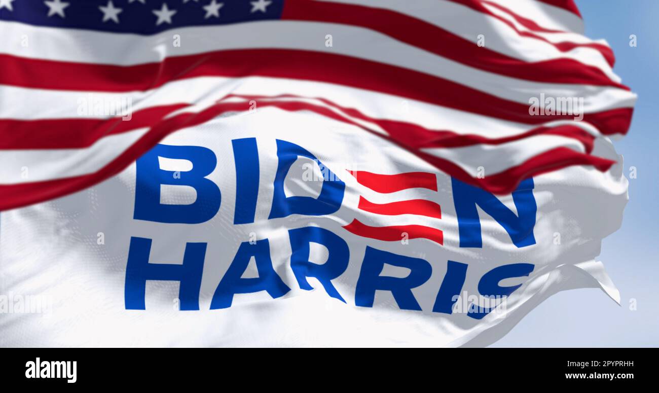 Washington D.C., US, apr. 2023: Biden Harris 2024 presidential election ...