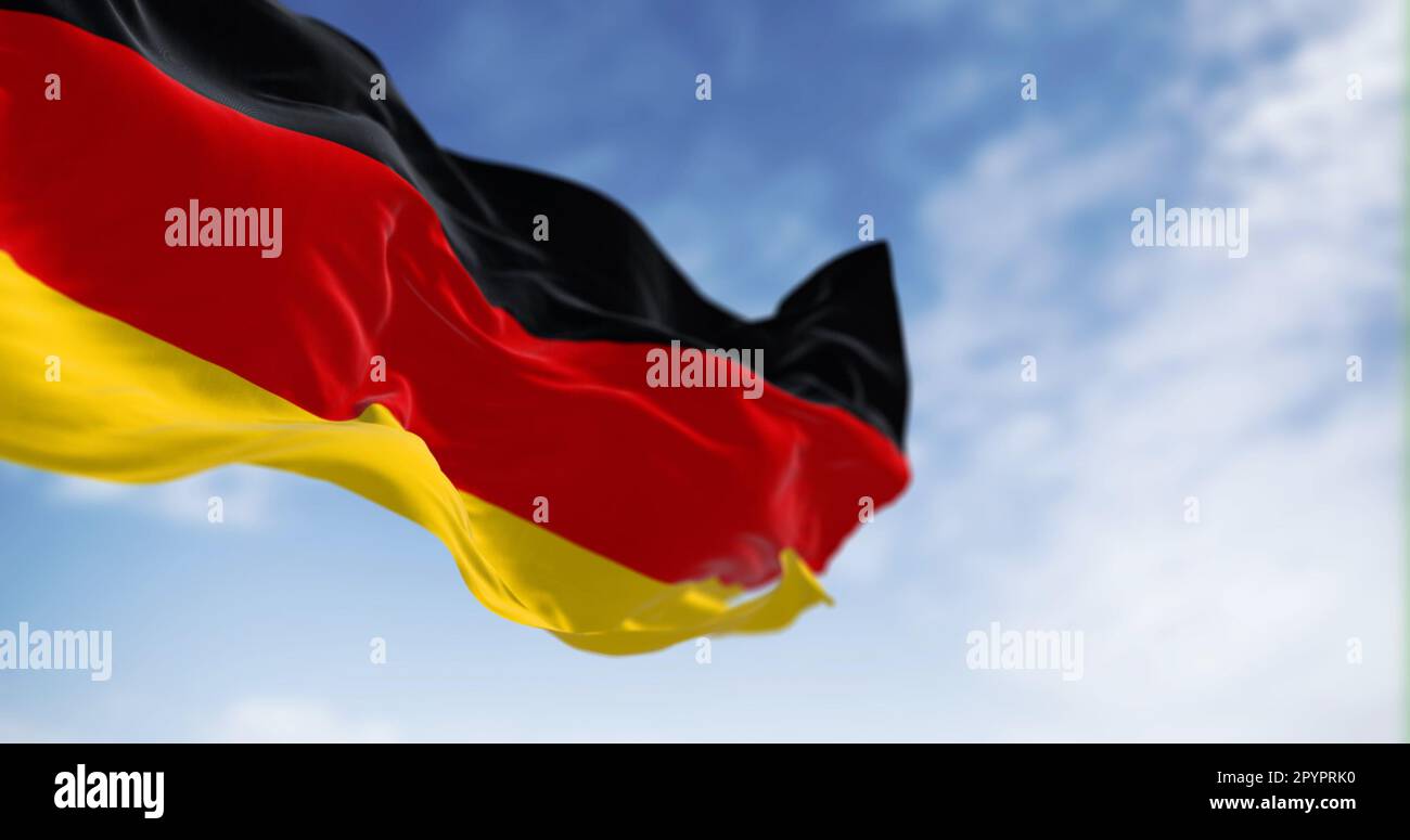 Wavy flag of germany hi-res stock photography and images - Alamy