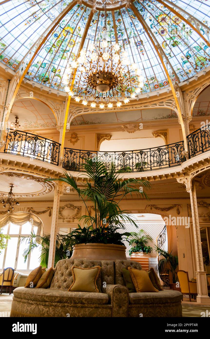 Monte Carlo, Monaco, interior Design, Luxury Hotel Hermitage, Lounge ...