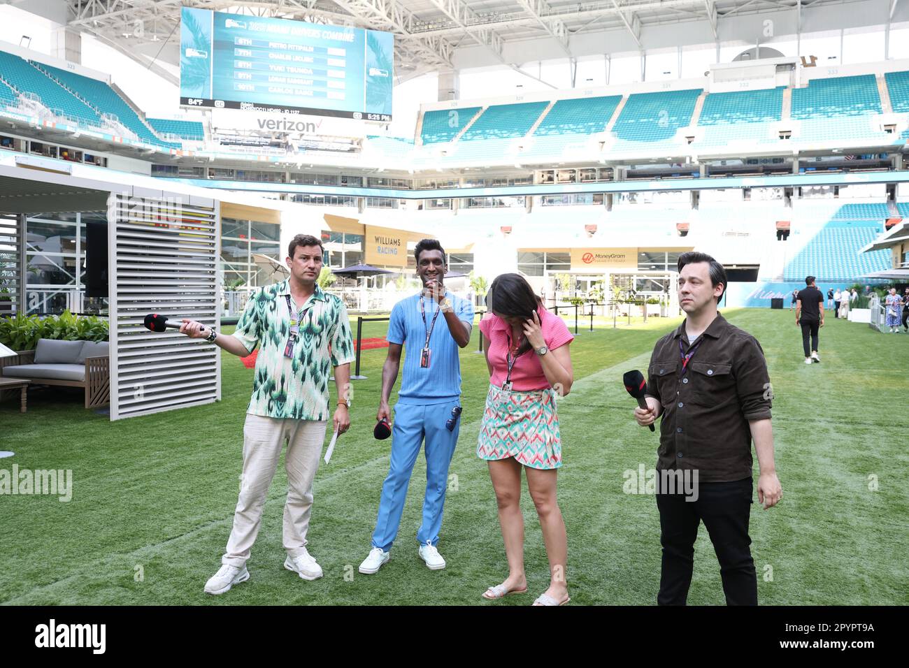 Miami, USA. 04th May, 2023. (L to R): Will Buxton (GBR) F1 Digital ...
