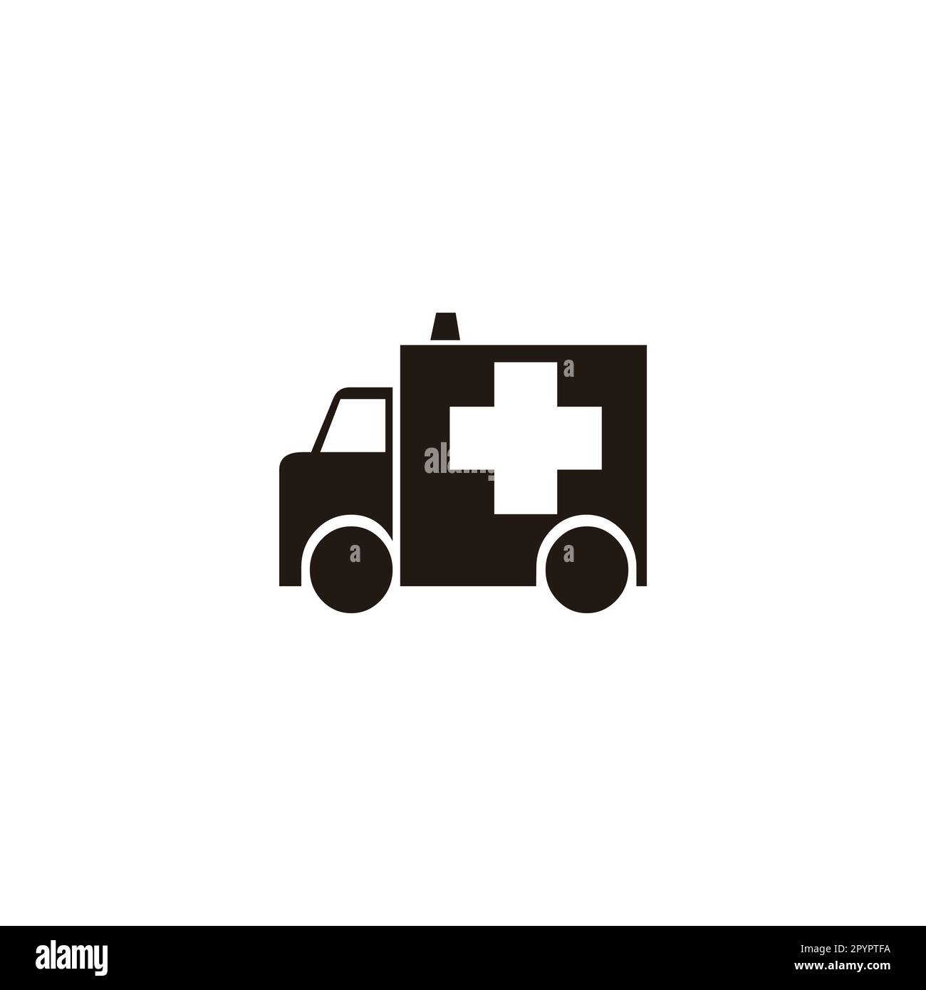 Ambulance, car medical geometric symbol simple logo vector Stock Vector ...