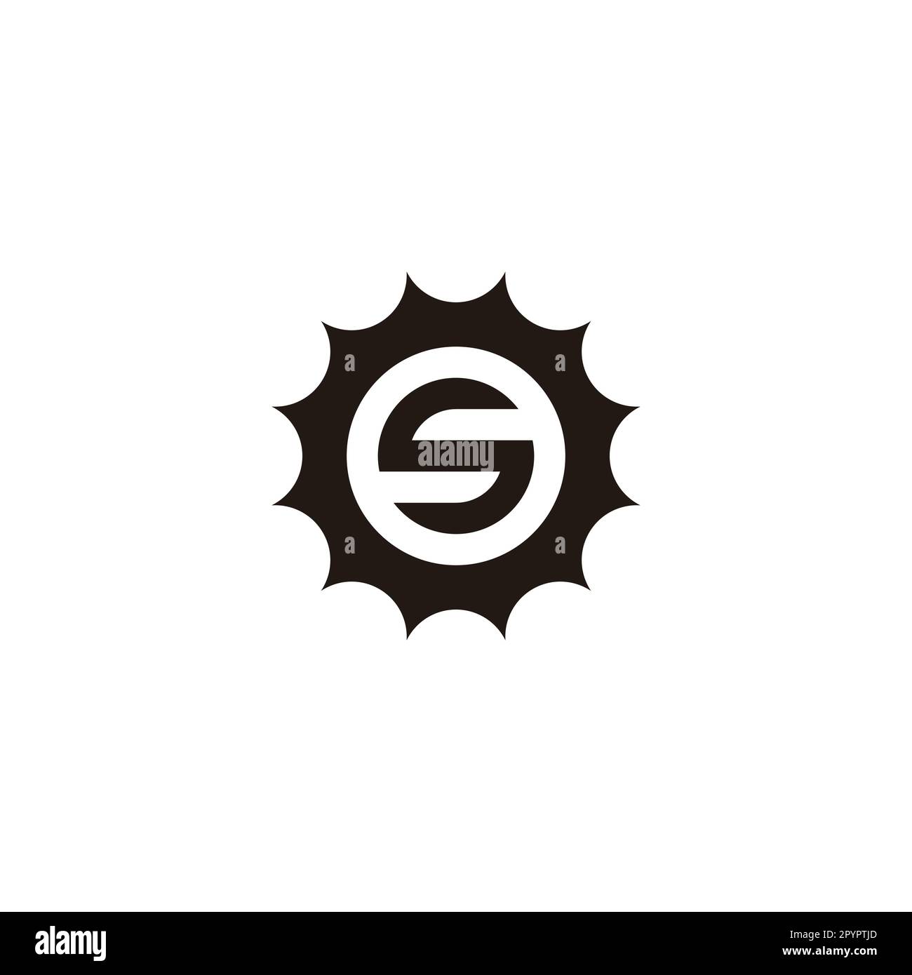 Letter S sun geometric symbol simple logo vector Stock Vector Image ...
