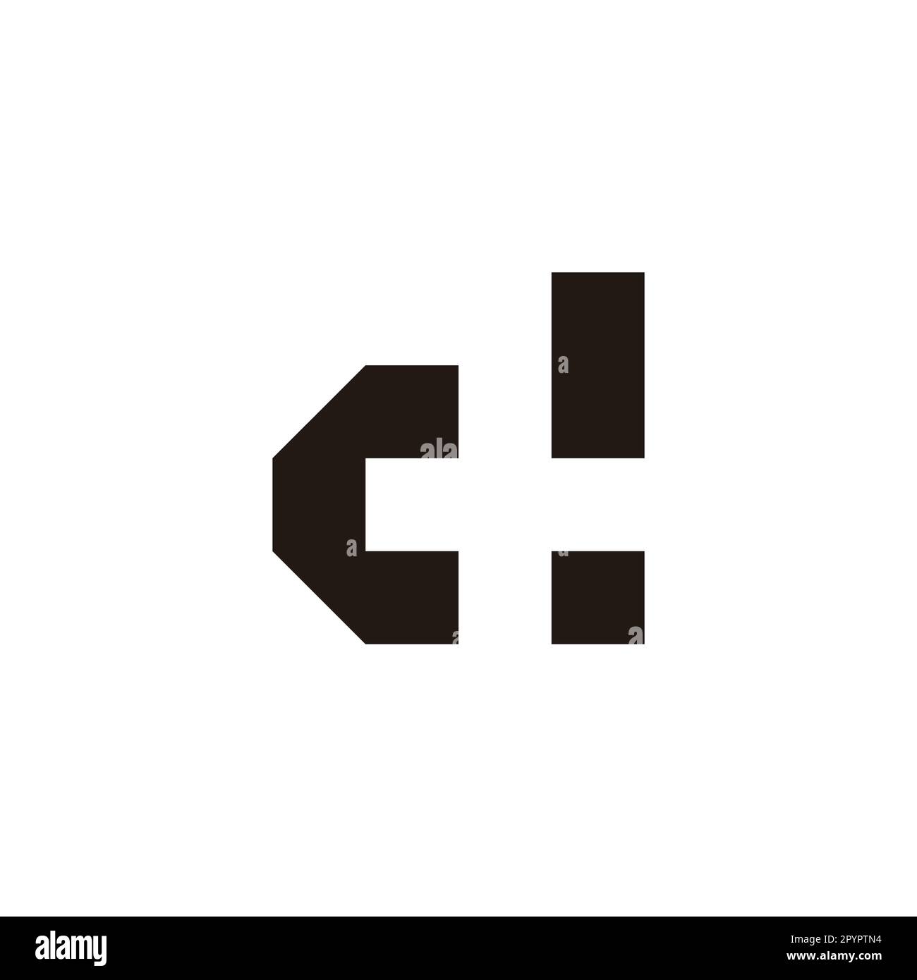 Letter d plus, square geometric symbol simple logo vector Stock Vector ...