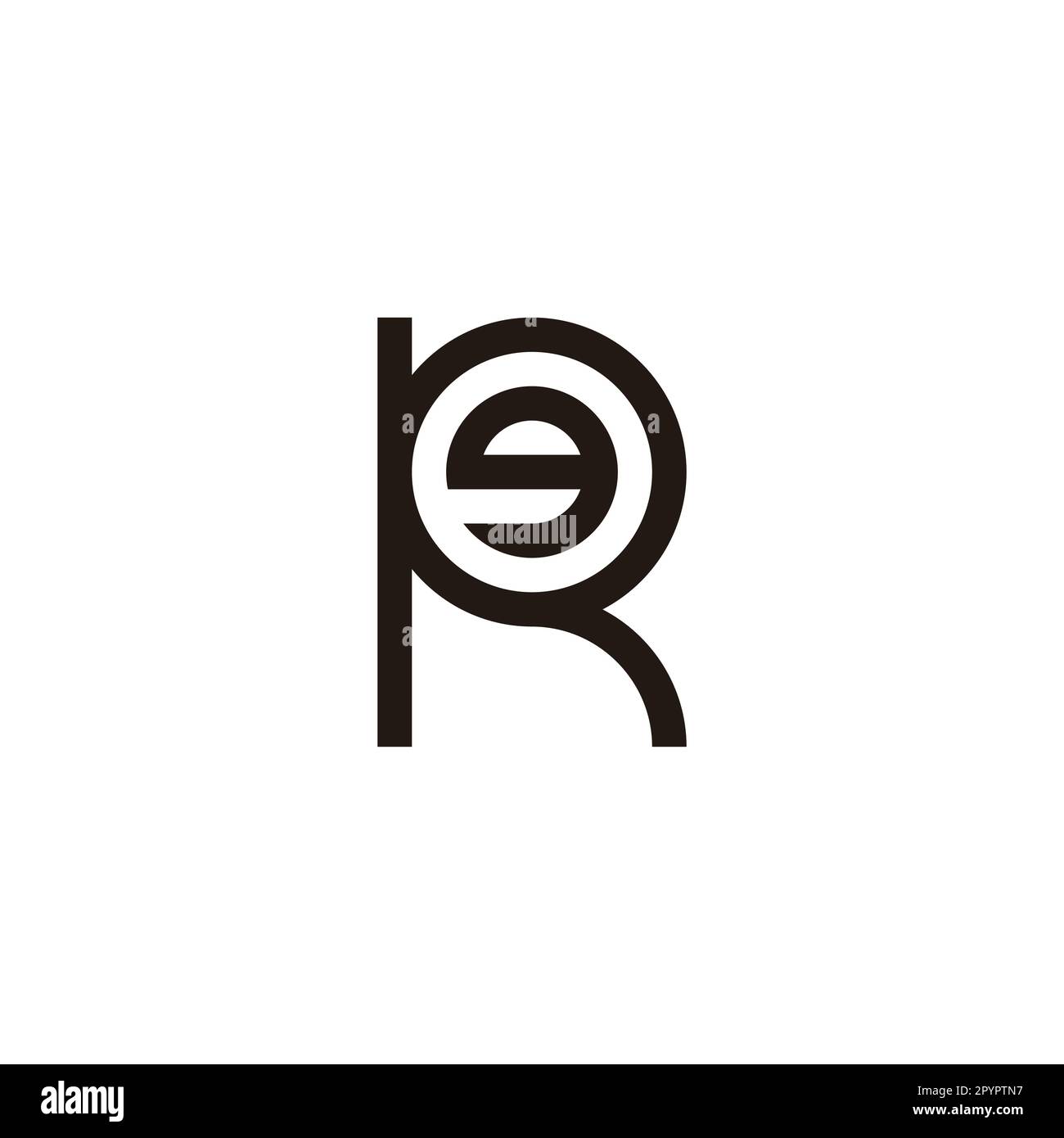 Letter g in R, circle symbol simple logo vector Stock Vector Image ...