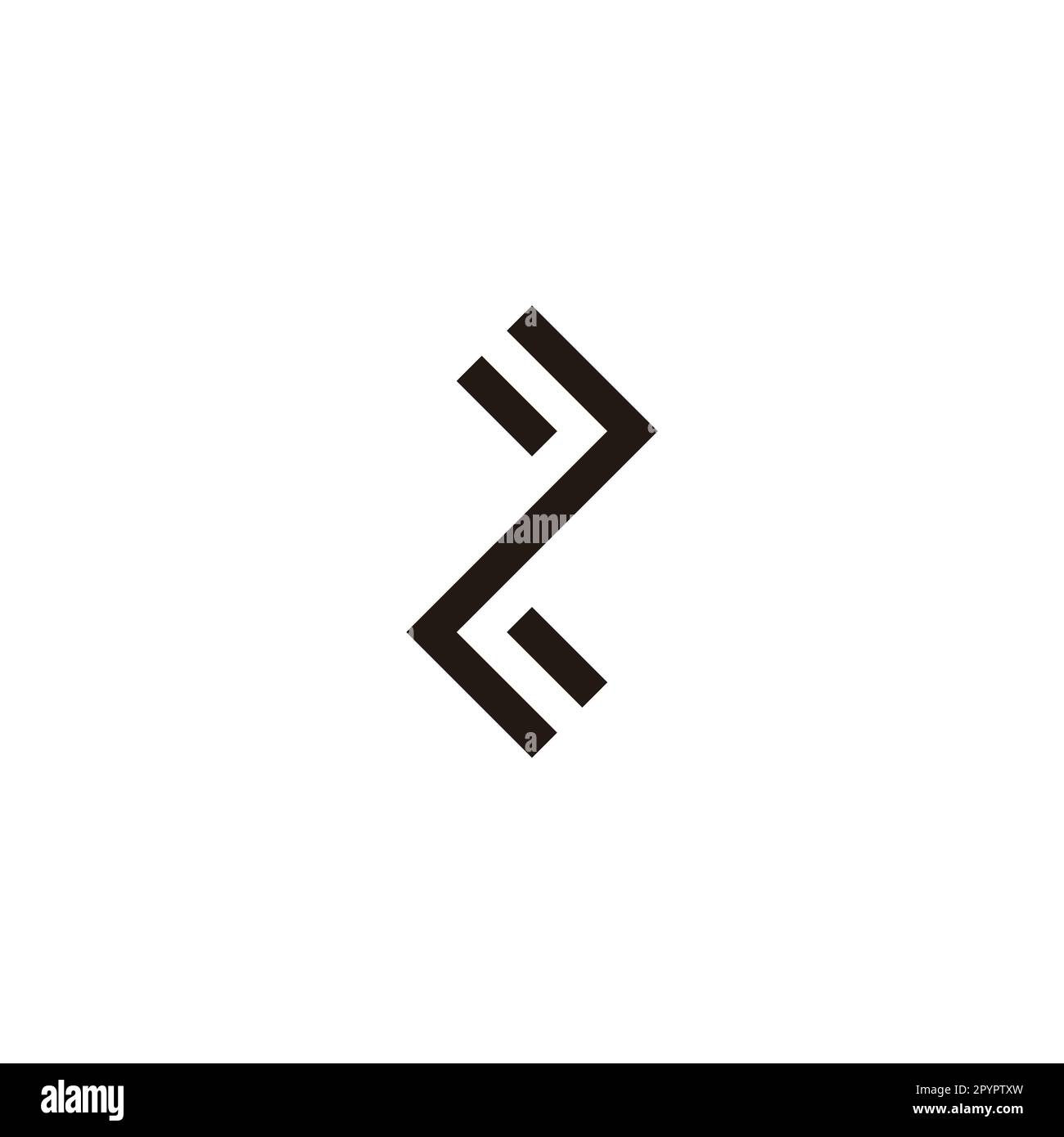 Letter z lines, stripes geometric symbol simple logo vector Stock ...