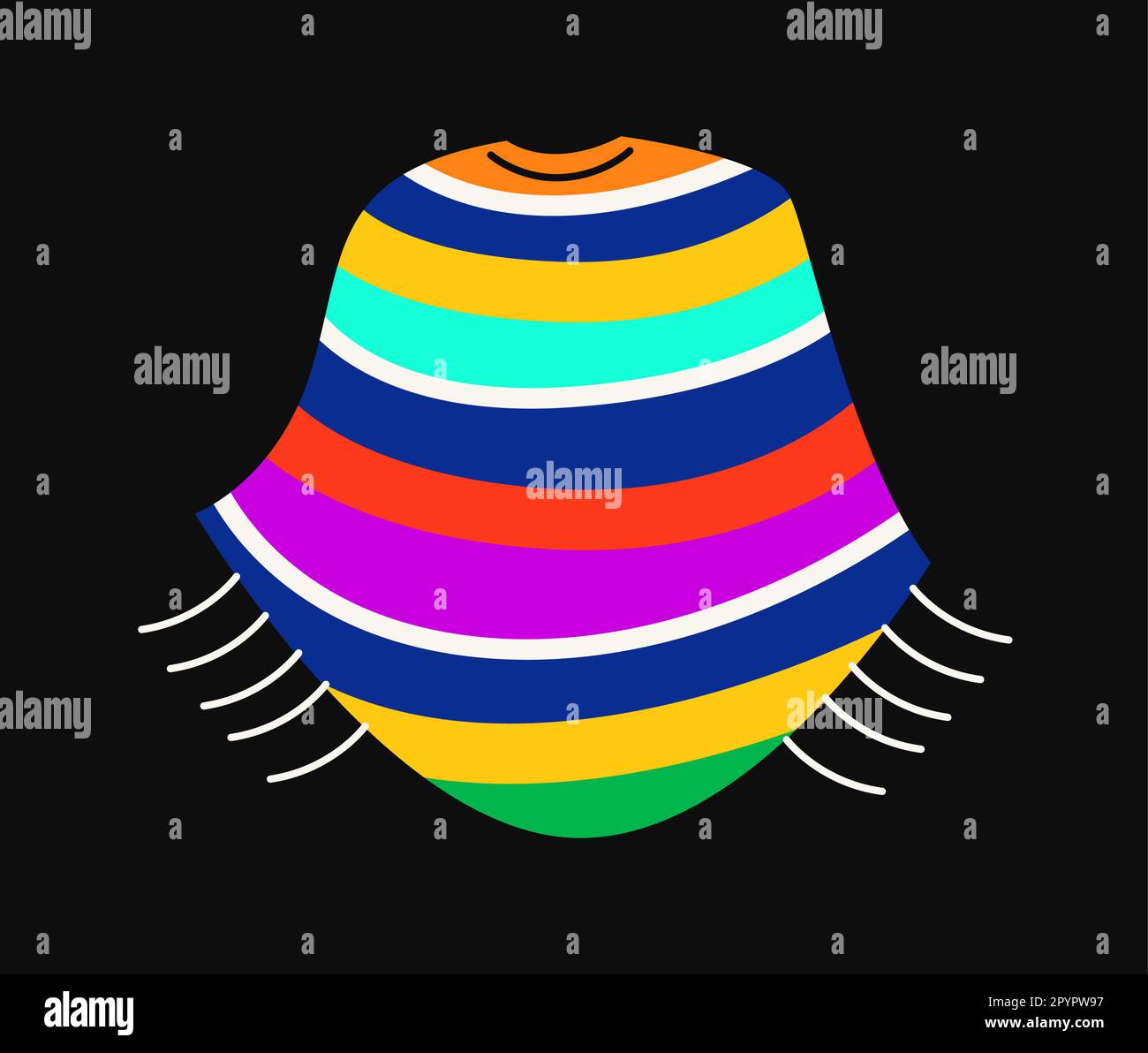 Day dead mexican poncho Stock Vector Images - Alamy