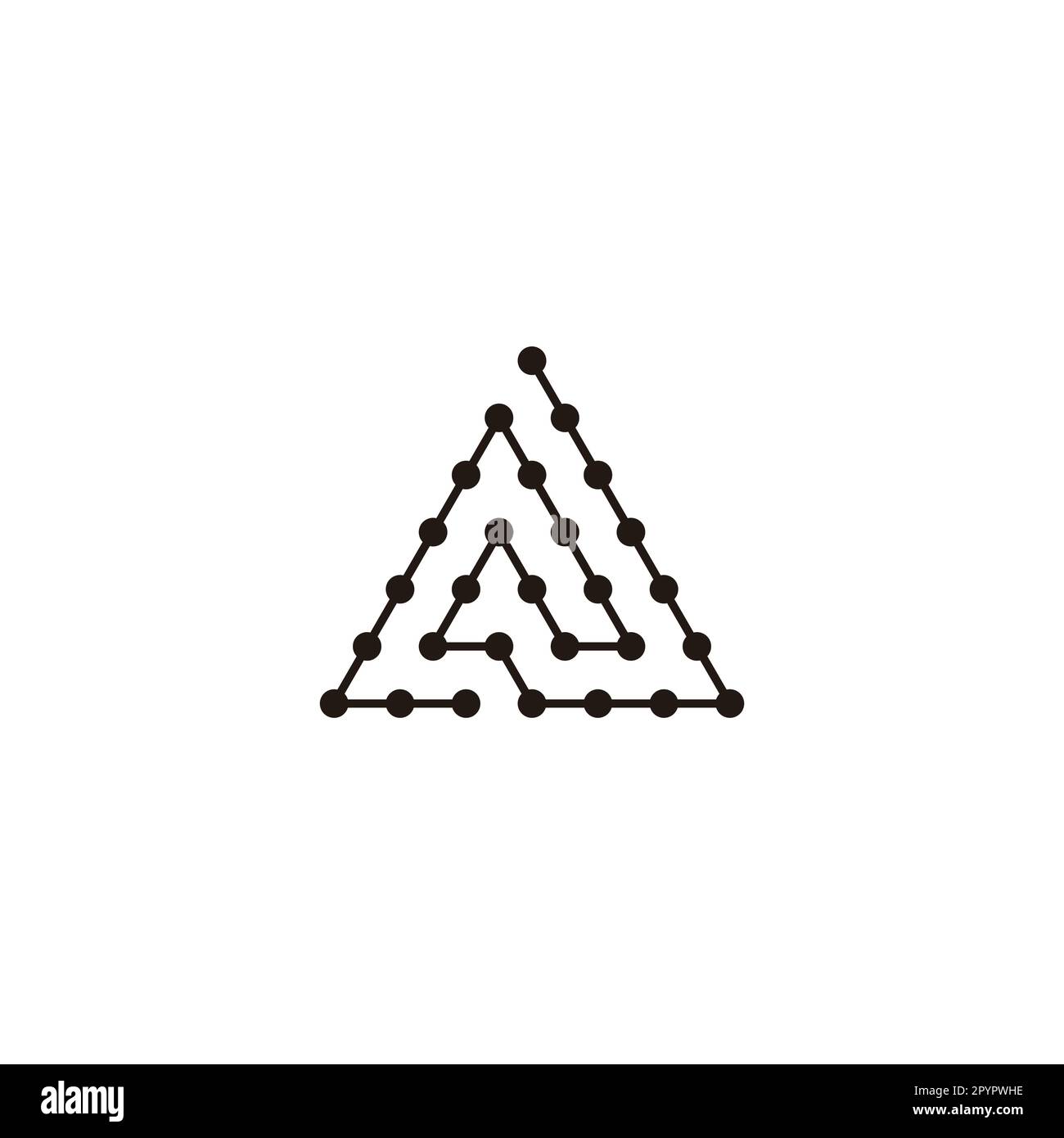 Letter N line, hexagon molecules rounded geometric symbol simple logo ... Letter N line, hexagon molecules rounded geometric symbol simple logo ...