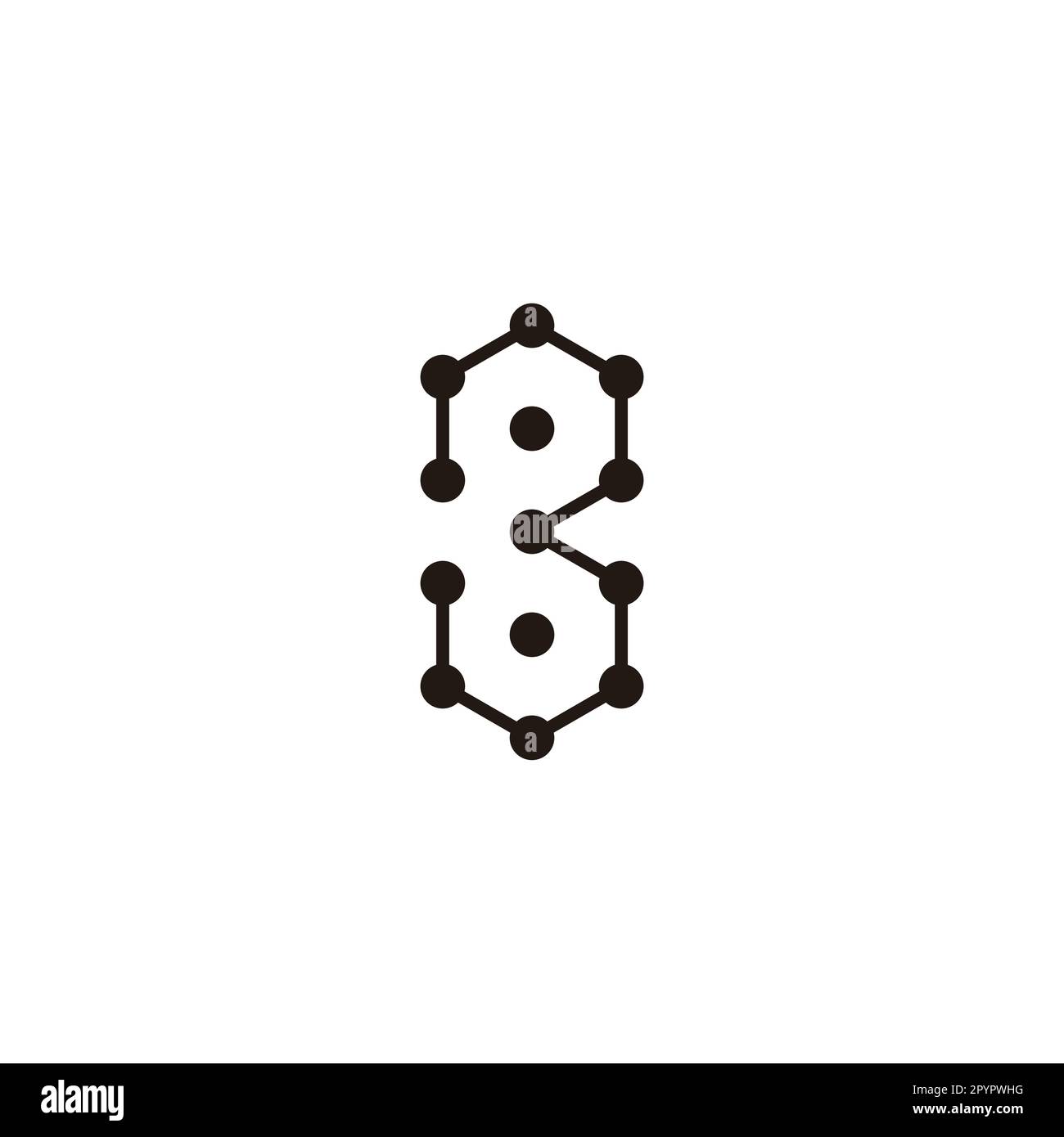 Number 3 hexagons, molecules geometric symbol simple logo vector Stock Vector Image & Art - Alamy