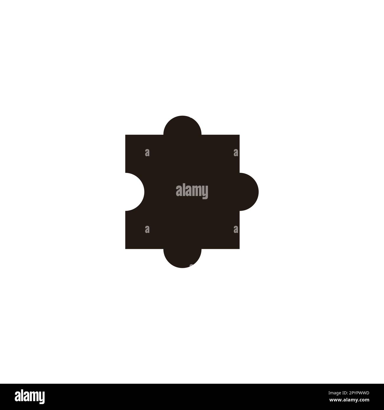Puzzle piece geometric symbol simple logo vector Stock Vector Image ...