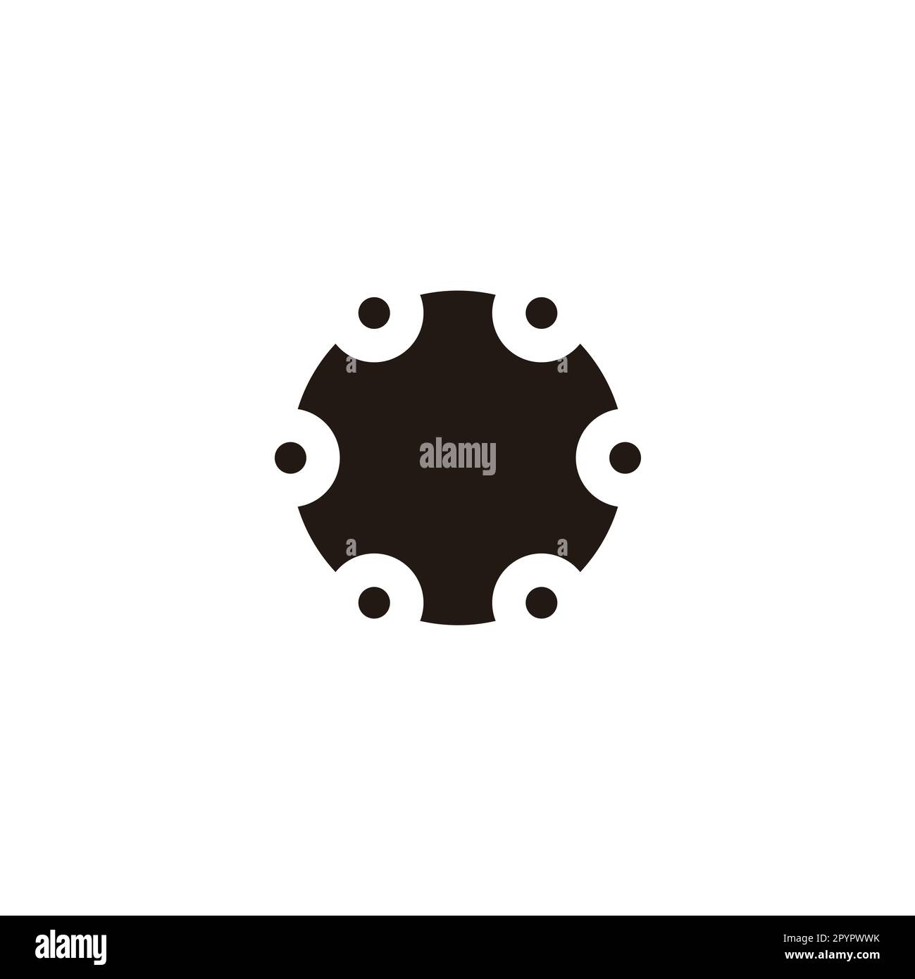 Tool, circles, hexagon geometric symbol simple logo vector Stock Vector ...