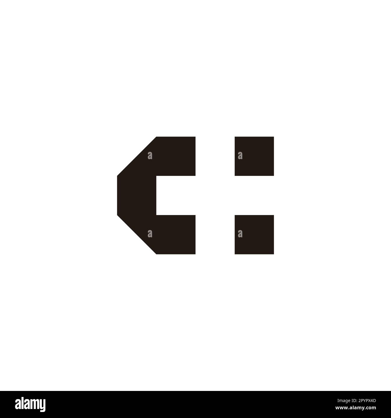 Letter c plus, squares geometric symbol simple logo vector Stock Vector ...
