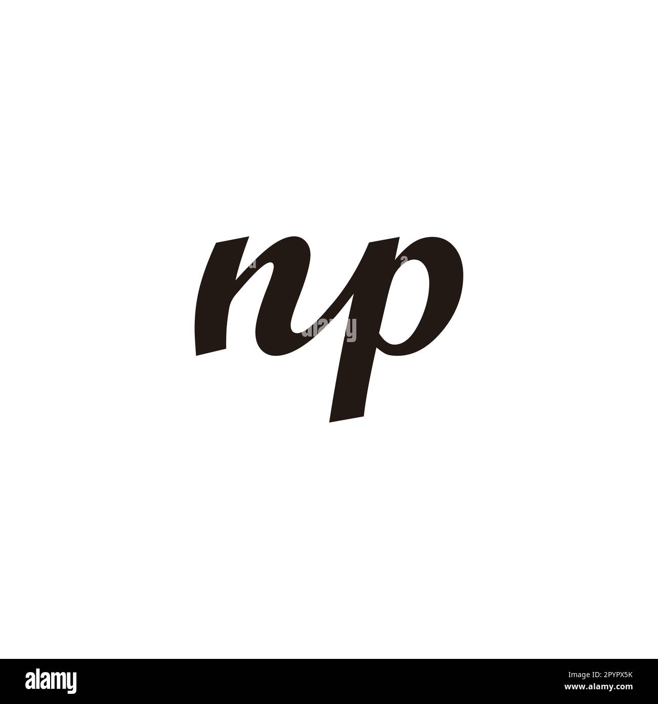 Letter np connect geometric symbol simple logo vector Stock Vector ...