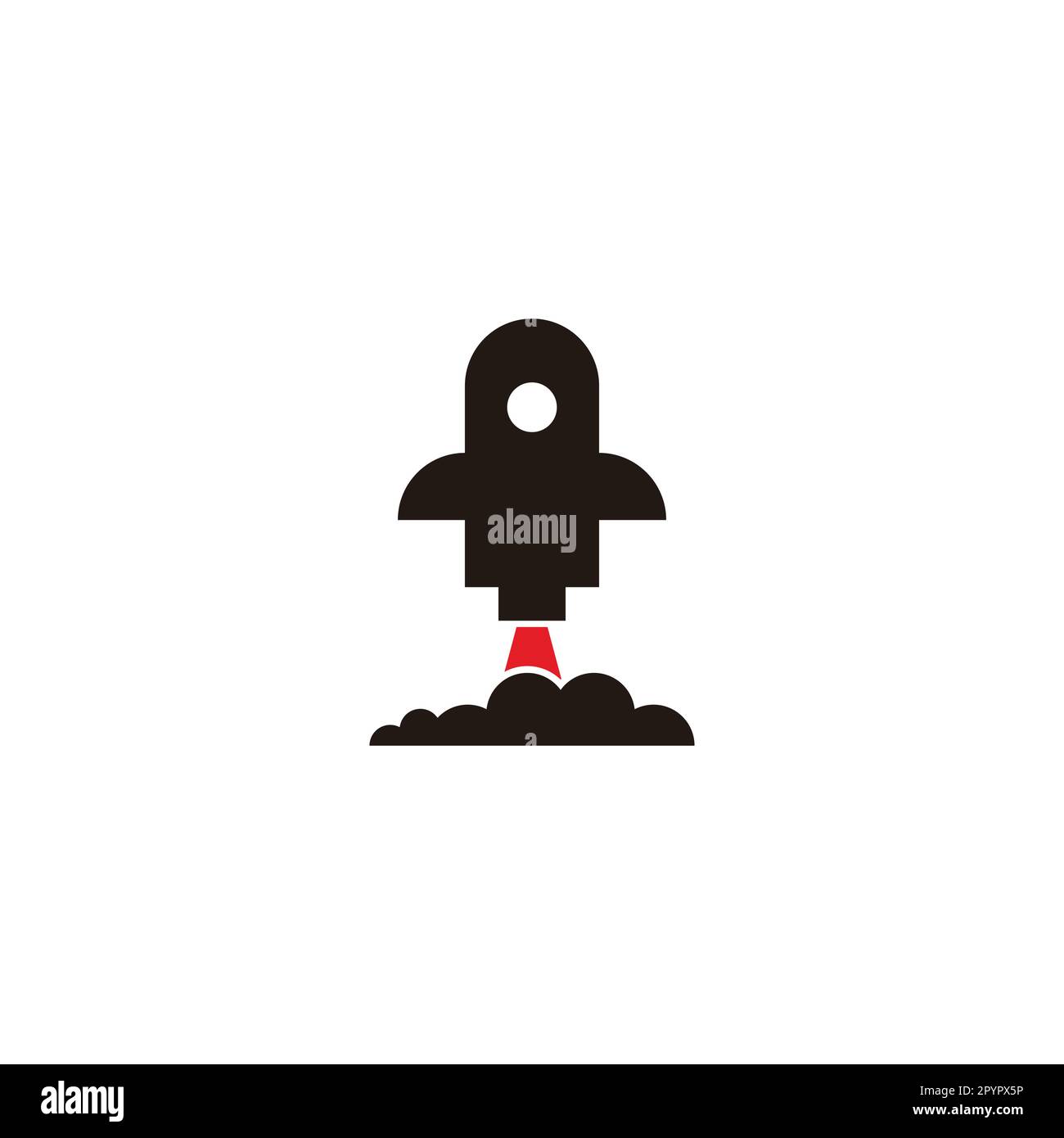 Rocket, geometric symbol simple logo vector Stock Vector Image & Art ...