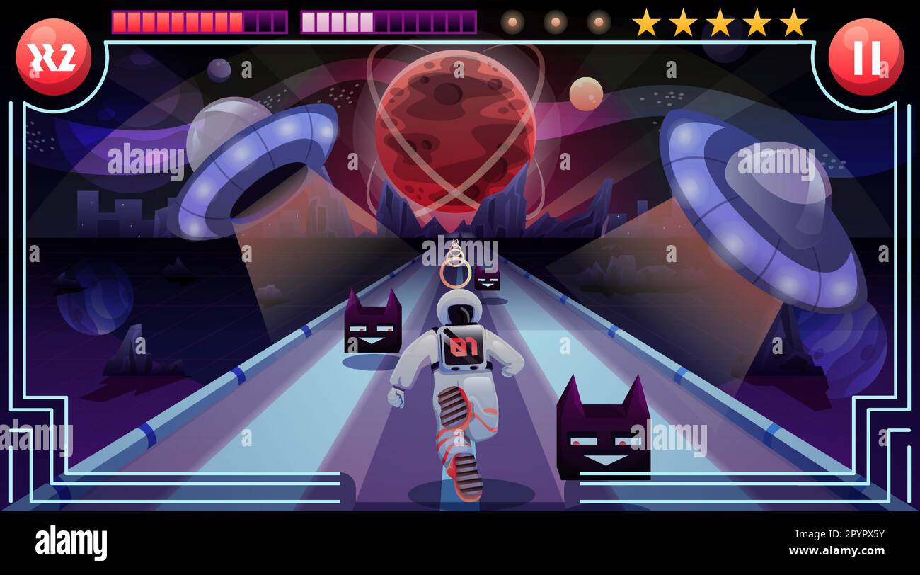 Space game concept Stock Vector Image & Art - Alamy