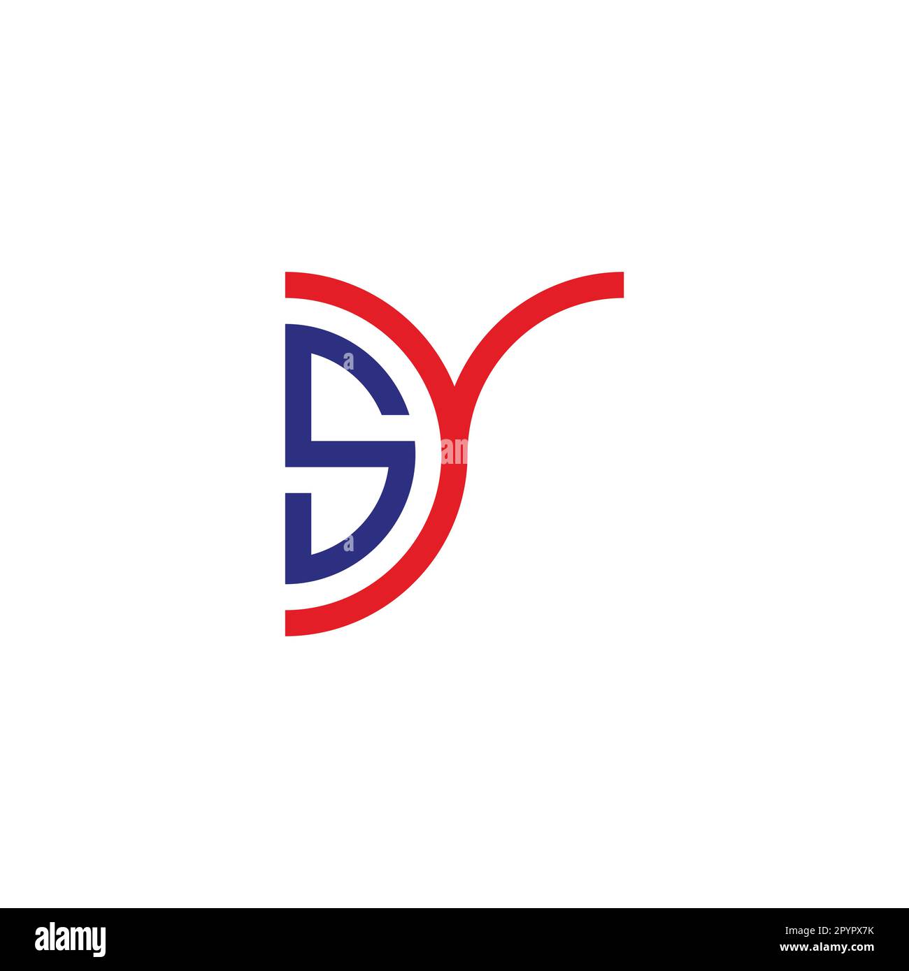 Letter sy curve geometric symbol simple logo vector Stock Vector Image ...