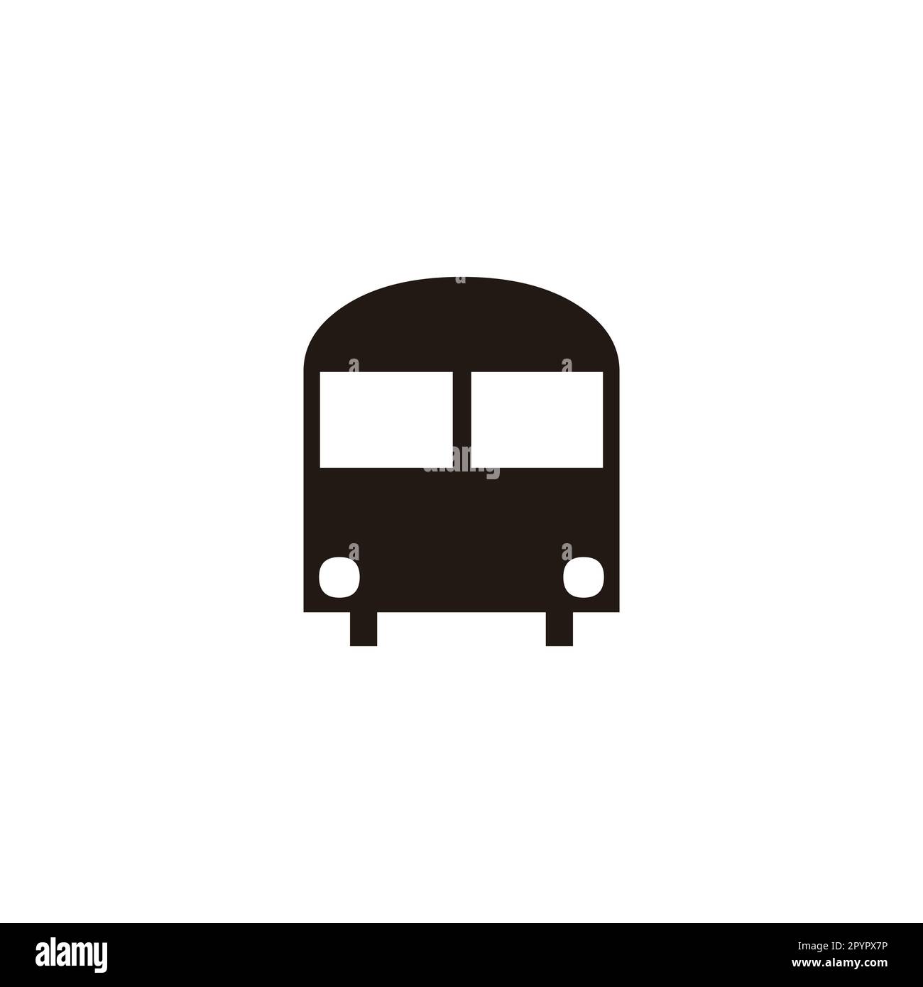Bus symbol, geometric symbol simple logo vector Stock Vector Image ...