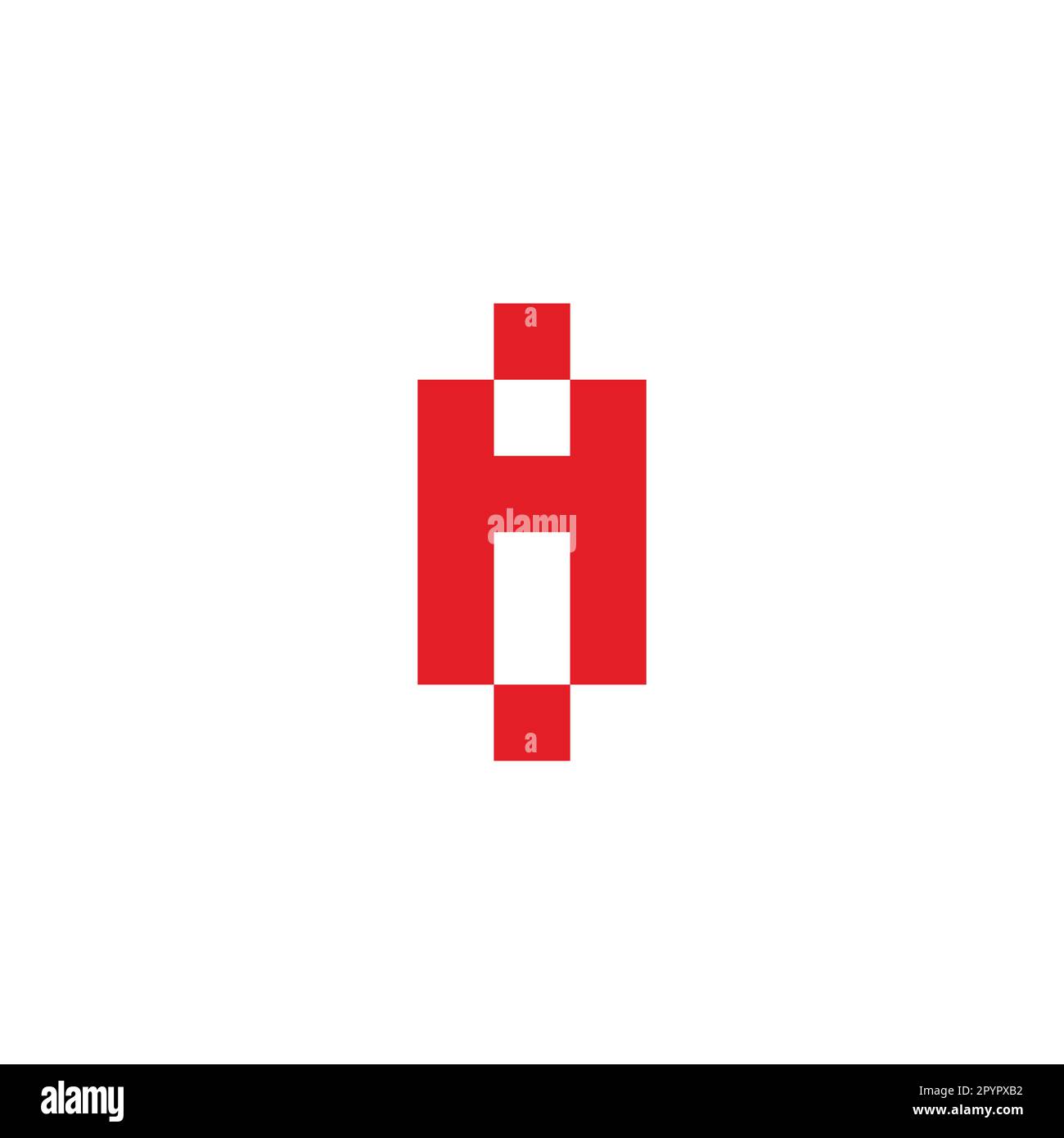 Letter Hi iH H i squares symbol simple logo vector Stock Vector Image ...