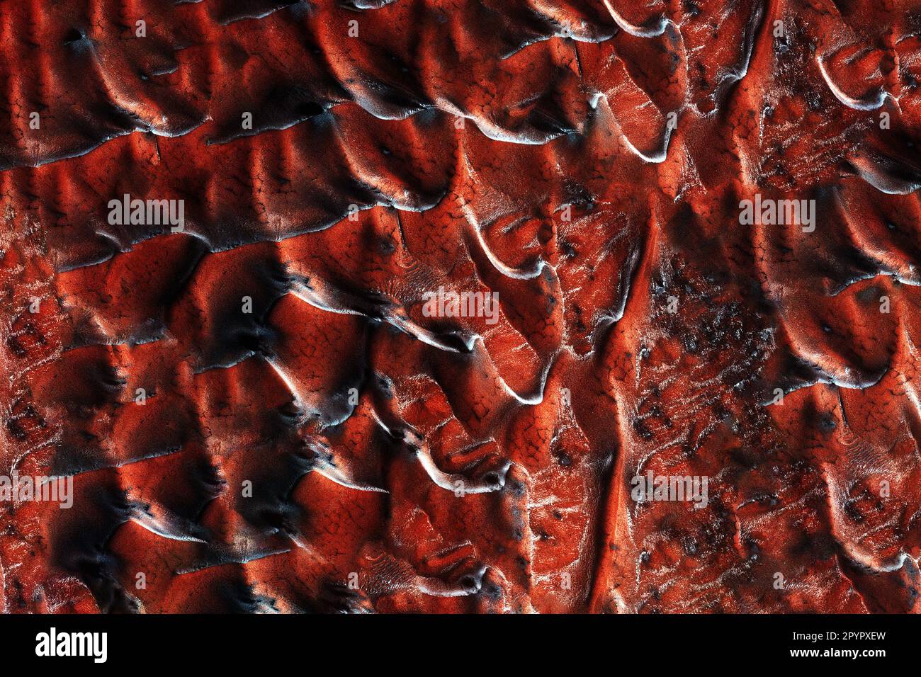 The surface of the planet Mars. Elements of this image furnished NASA ...