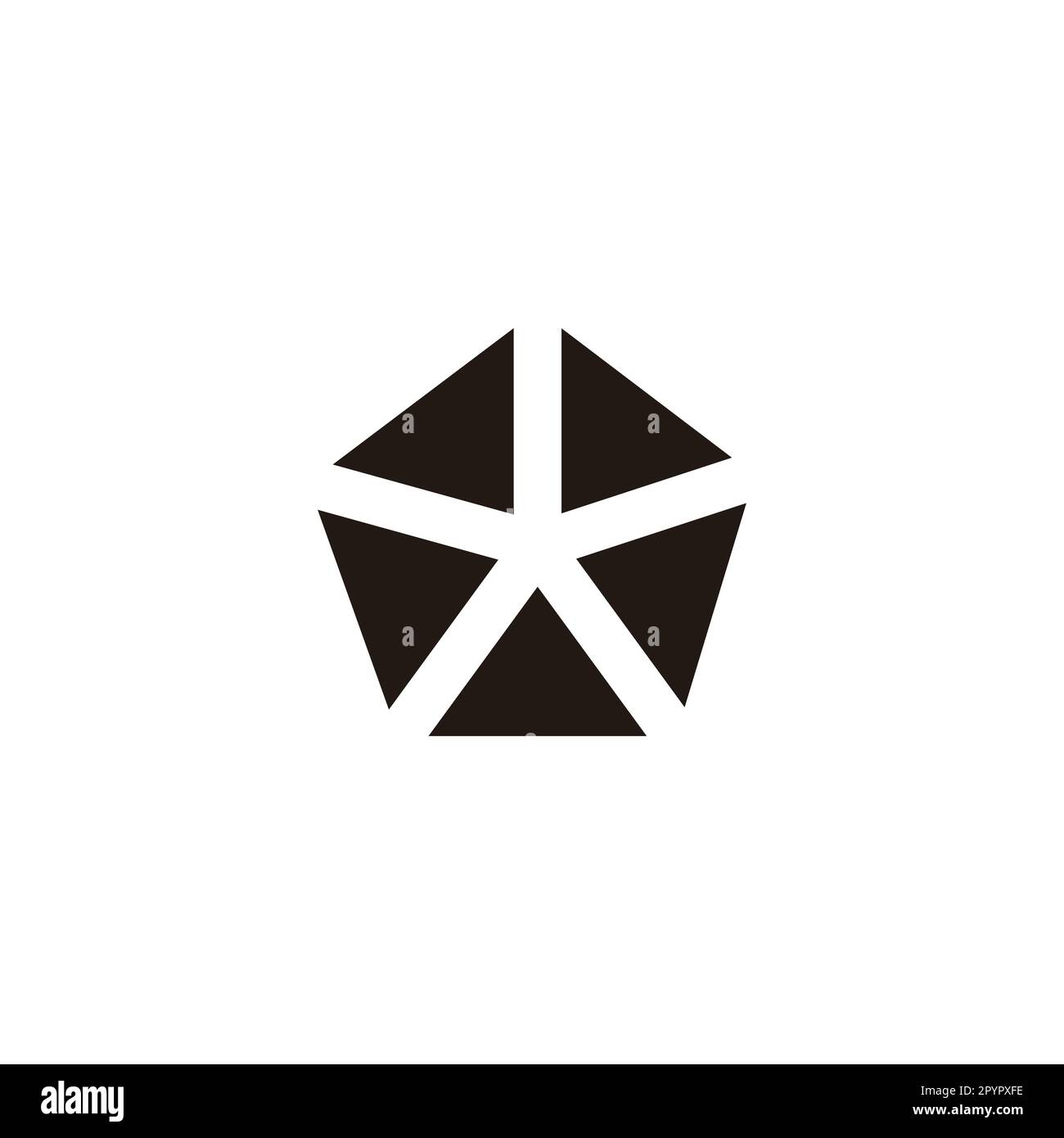 Triangles. polygon geometric symbol simple logo vector Stock Vector ...