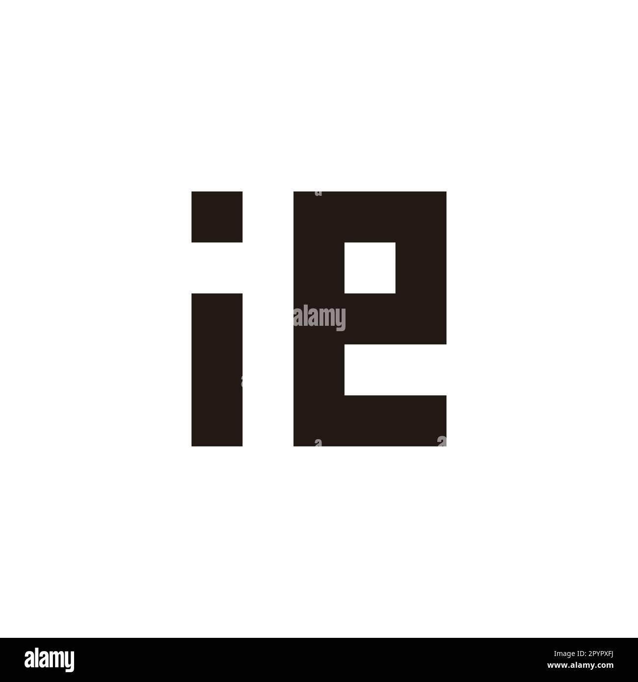 Letter ie square, point geometric symbol simple logo vector Stock ...