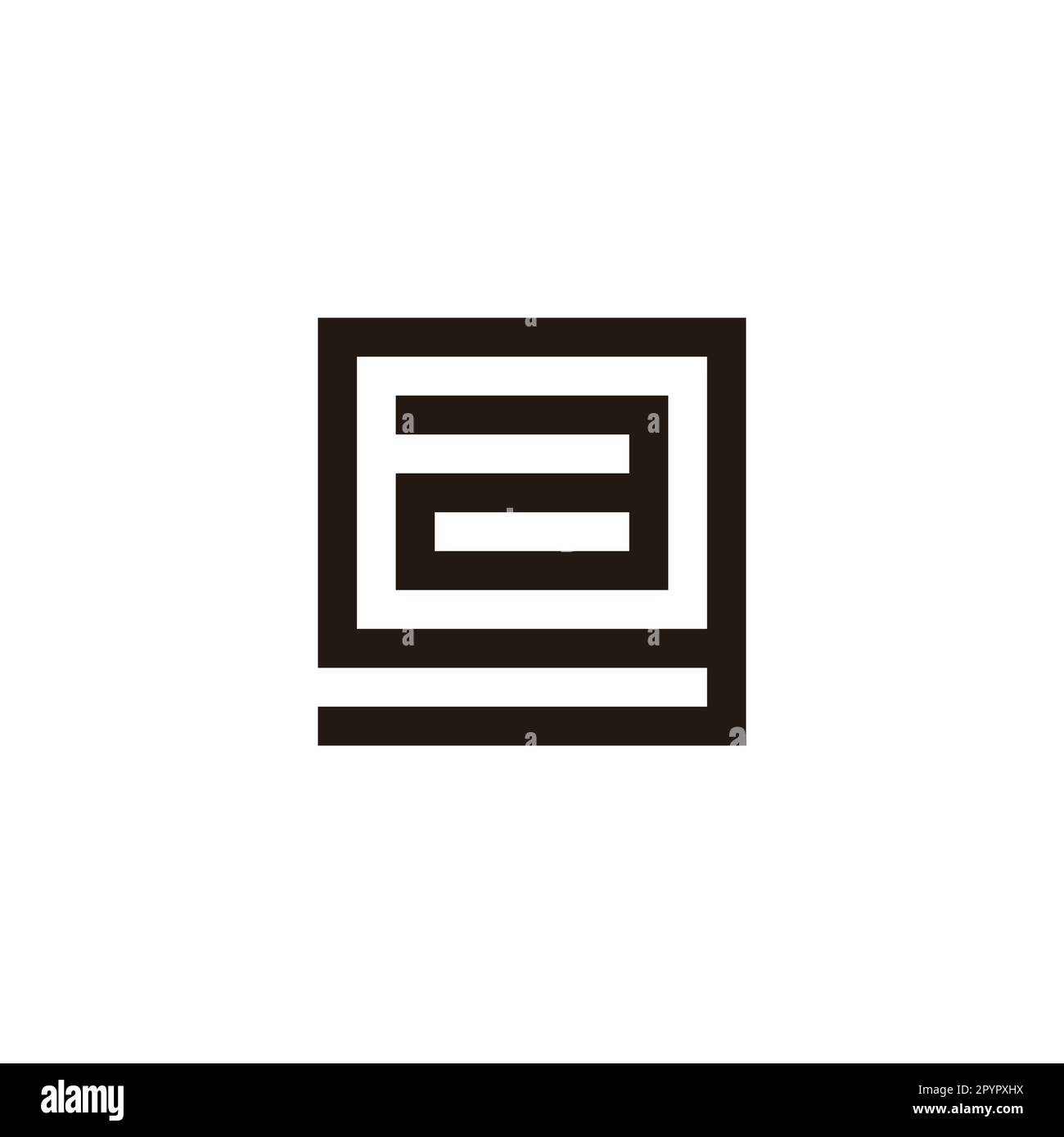 Letter a in g, square geometric symbol simple logo vector Stock Vector ...