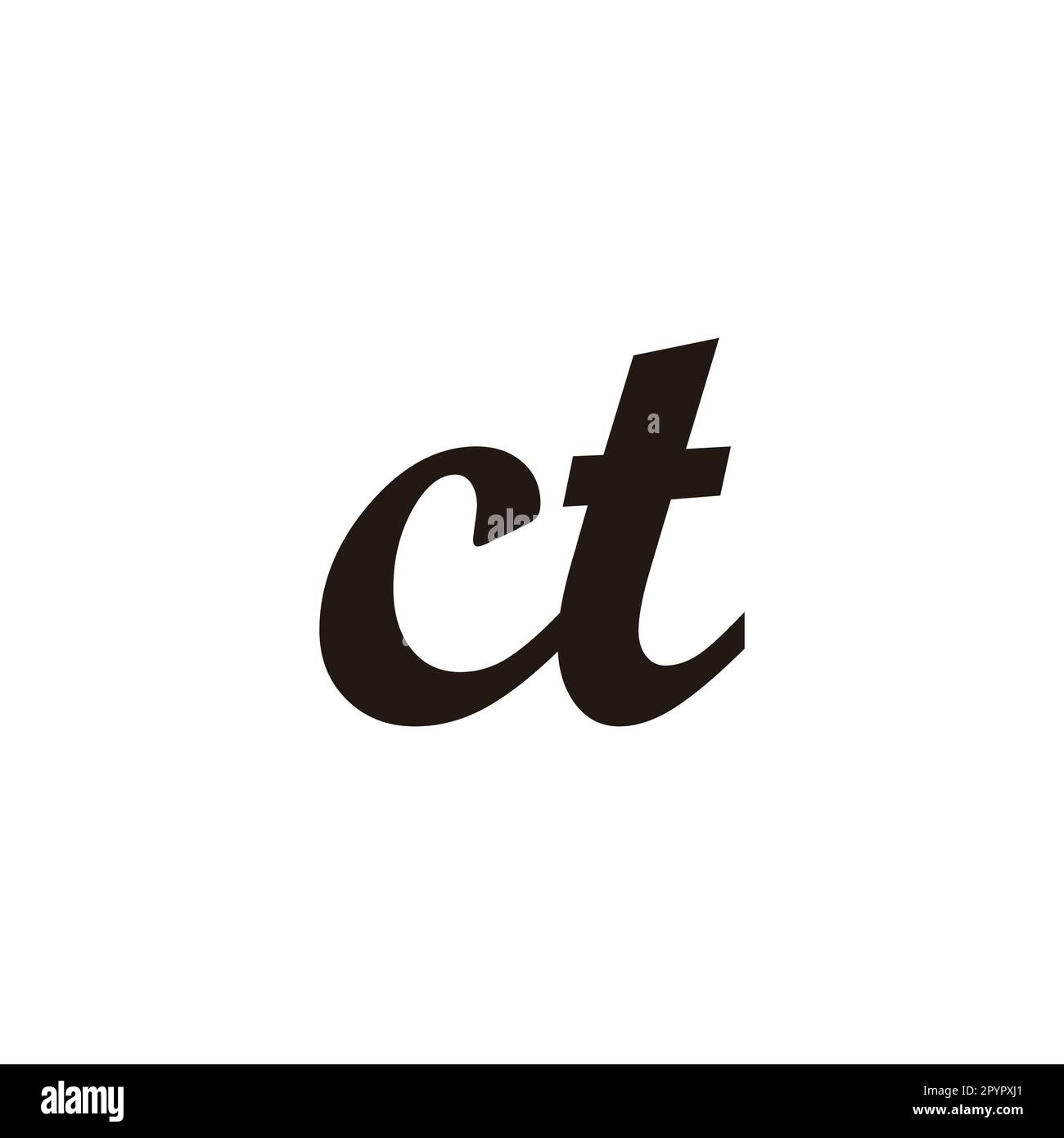 Letter ct connect geometric symbol simple logo vector Stock Vector ...