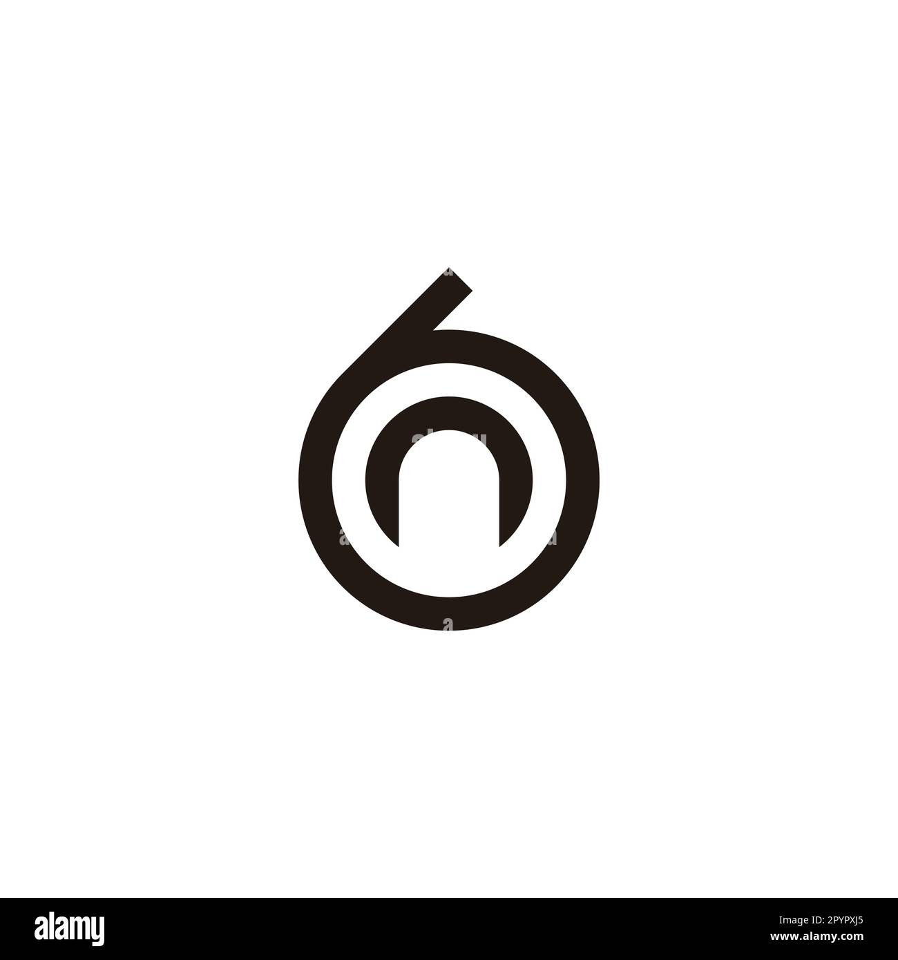 Letter n in number 6 circle geometric symbol simple logo vector Stock ... Letter n in number 6 circle geometric symbol simple logo vector Stock ...