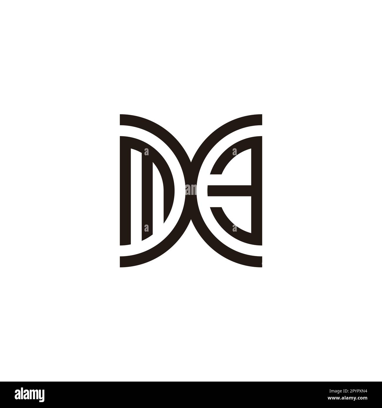 Letter m X number 3 curve geometric symbol simple logo vector Stock ...