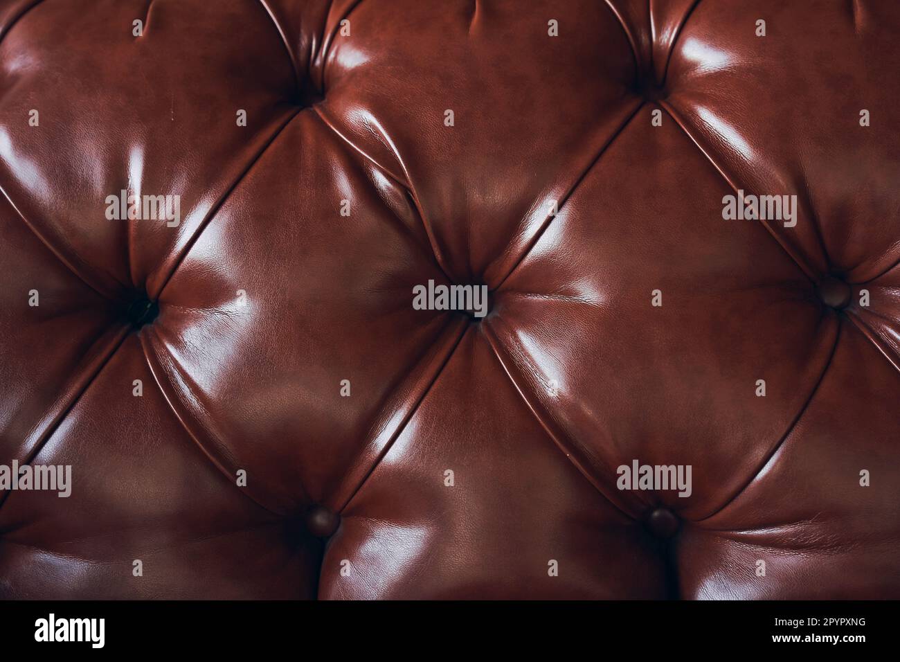 The texture of the background is a close-up of brown genuine leather ...