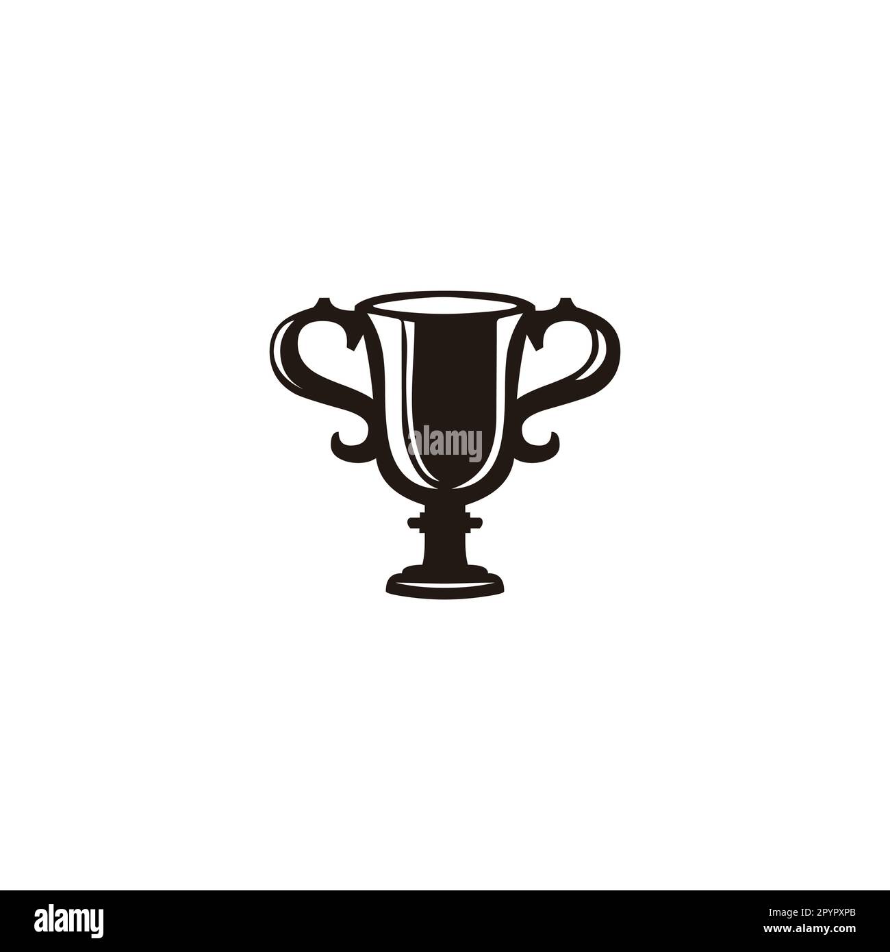 Trophy, illustration geometric symbol simple logo vector Stock Vector ...