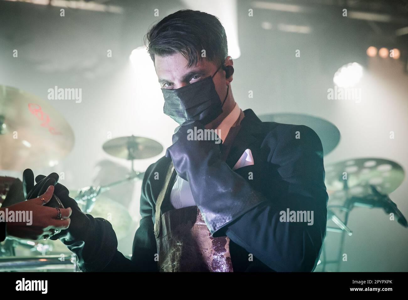 Spencer Charnas of Ice Nine Kills performing live on 4 May 2023 Stock ...