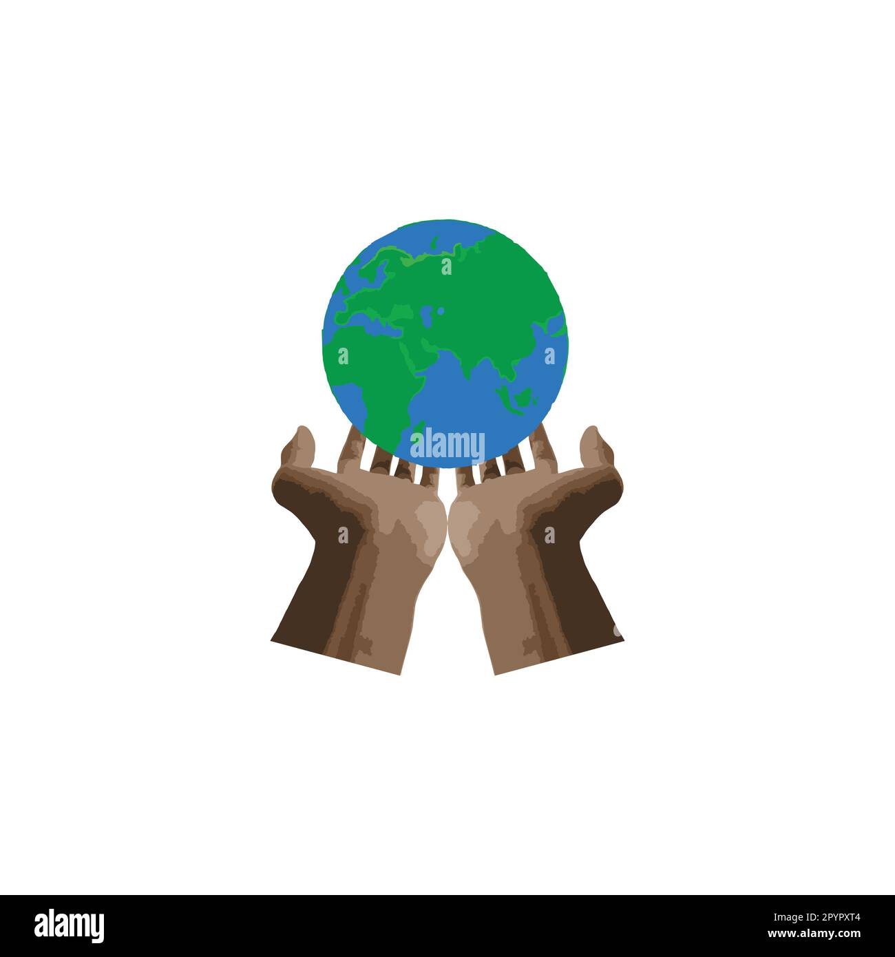 Earth, planet, hand geometric symbol simple logo vector Stock Vector ...