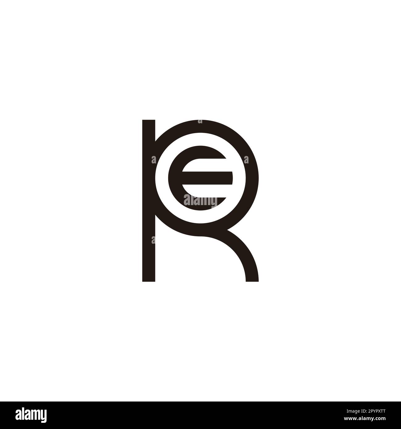 Initial in white circle Cut Out Stock Images & Pictures - Alamy