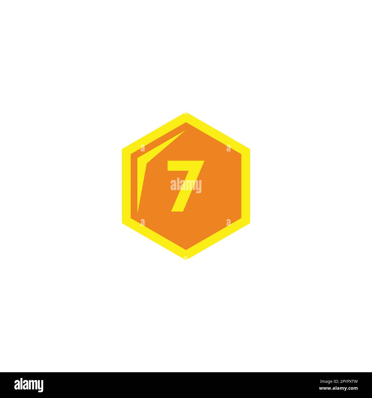 Number seven gold Stock Vector Images - Alamy