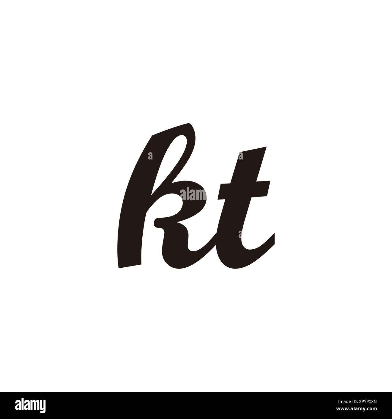 Letter kt connect geometric symbol simple logo vector Stock Vector ...