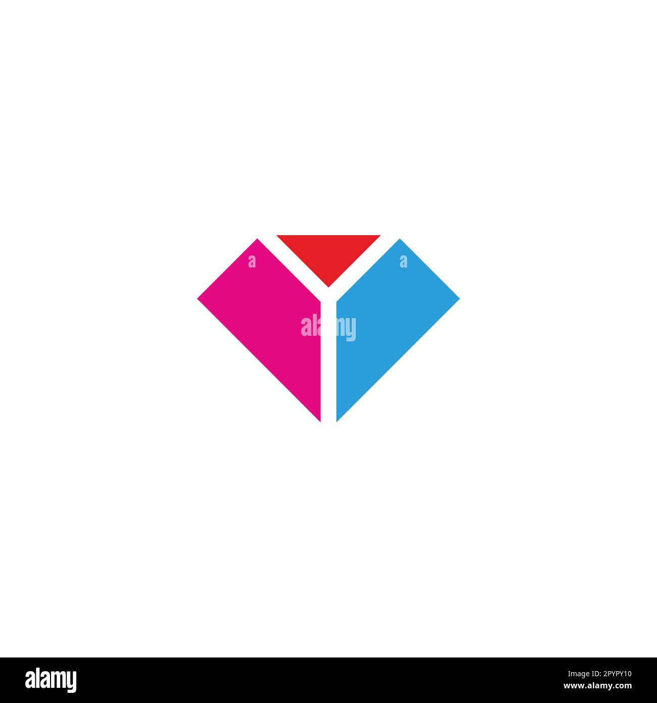 Diamonds geometric symbol simple logo vector Stock Vector Image & Art ...