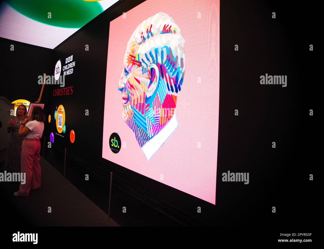 BBC Children in Need launched the digital portrait of King at Outernet ...