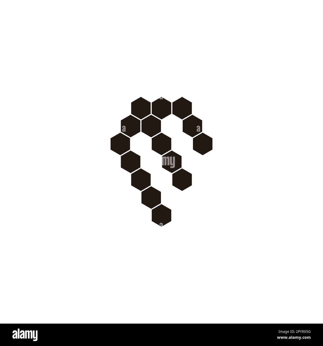 Letter m hexagons, diamond geometric symbol simple logo vector Stock ...