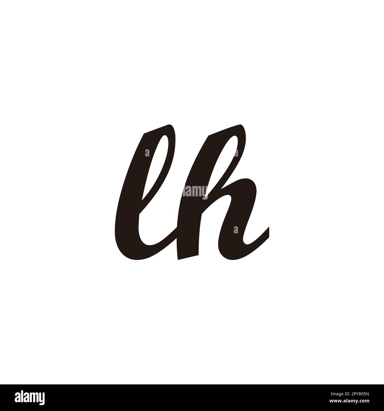 Letter Lh connect geometric symbol simple logo vector Stock Vector ...
